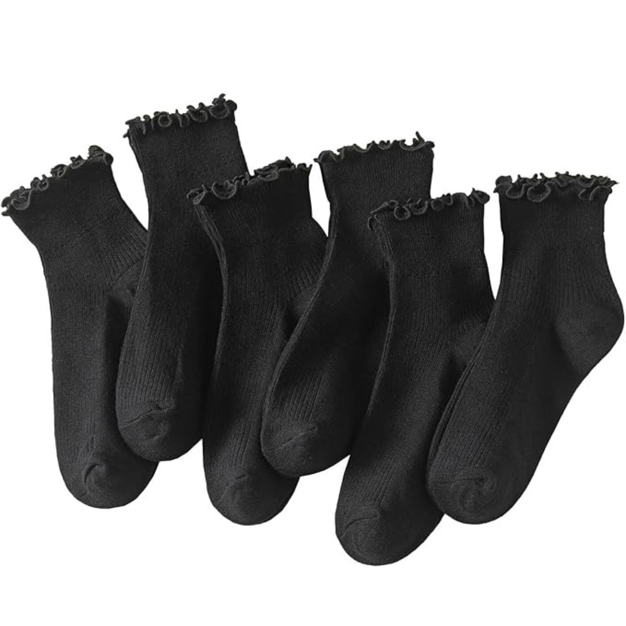 Black Ruffle Socks - 1 Pair – Cherokee of California